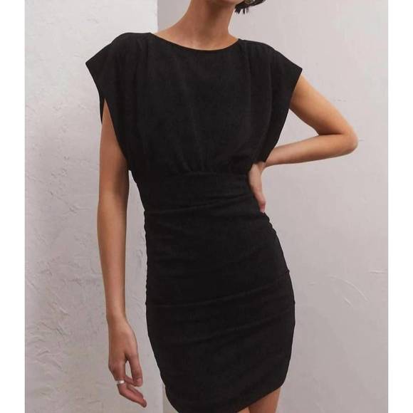 Z Supply | Dresses | New Z Supply Fantine Sparkle Mini Dress In Black ...